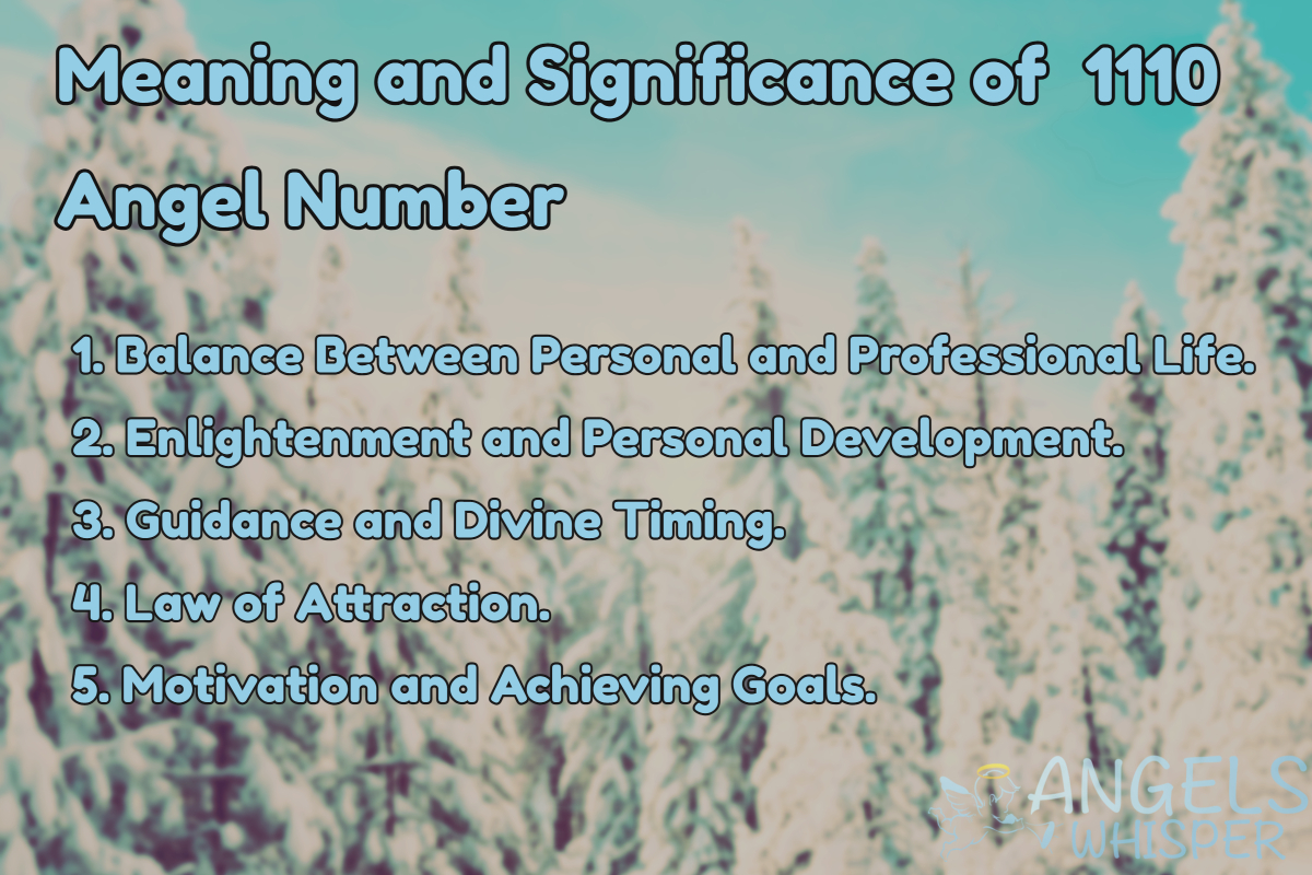 1110 Angel Number Meaning, Love & Twin Flame | Angel Whisper